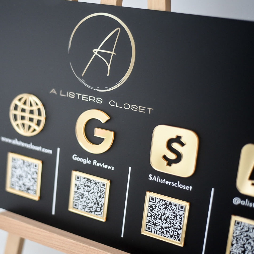 Social Media Signs | QR Code Business Signs | Event Branding – V&C ...