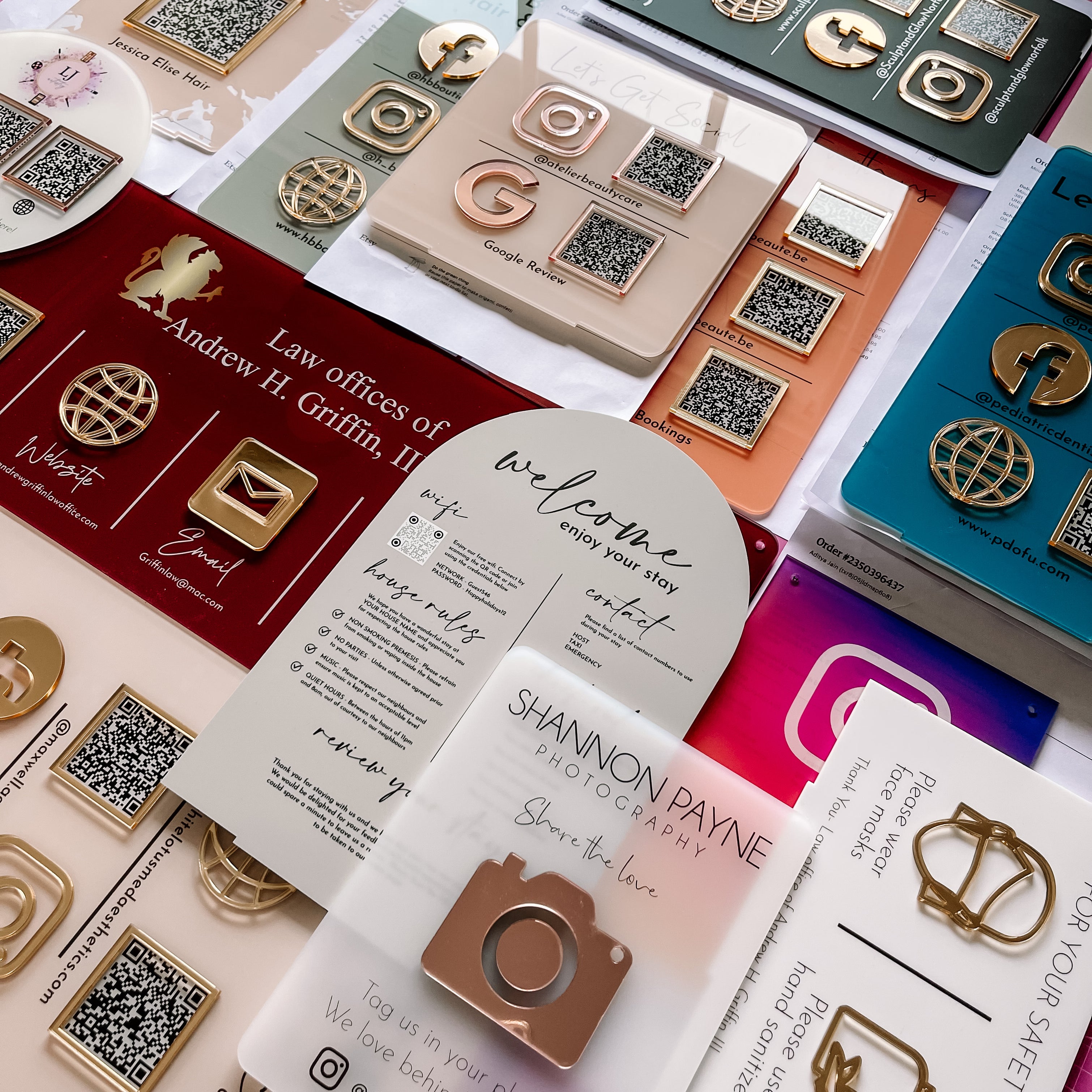 Social Media Signs | QR Code Business Signs | Event Branding – V&C ...