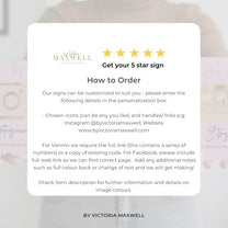 3QR Code Square Social Media Sign | By Victoria Maxwell